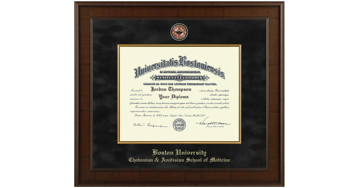 Presidential Masterpiece Diploma Frame in Madison Boston University ...