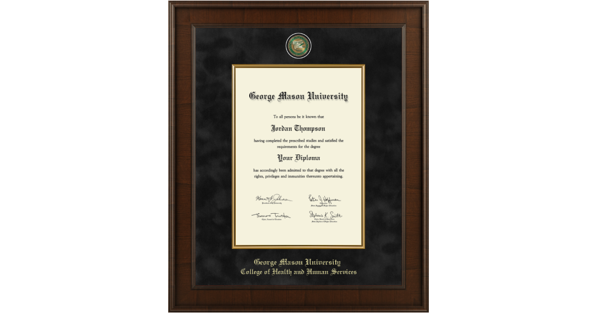 Presidential Masterpiece Diploma Frame in Madison George Mason ...