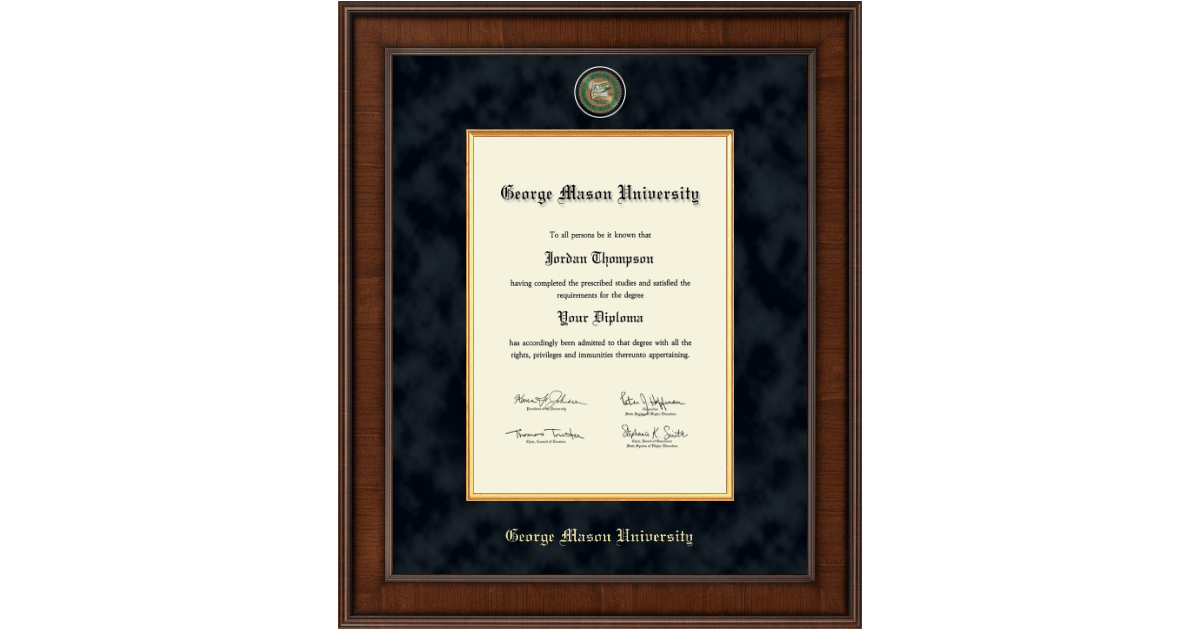 George Mason University Diploma Frame | Church Hill Classics