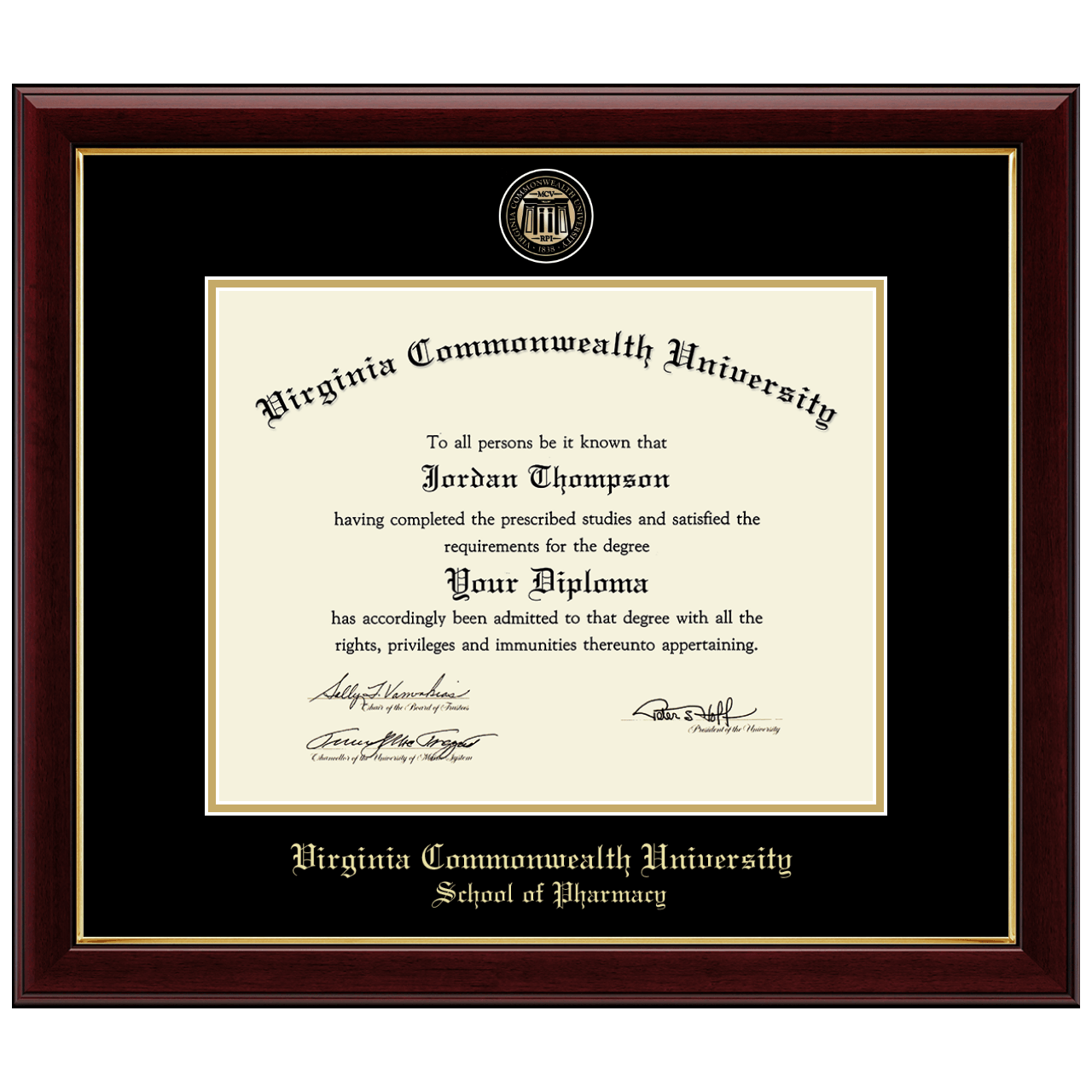 Pharmacy - Masterpiece Medallion Diploma Frame in Gallery Virginia ...