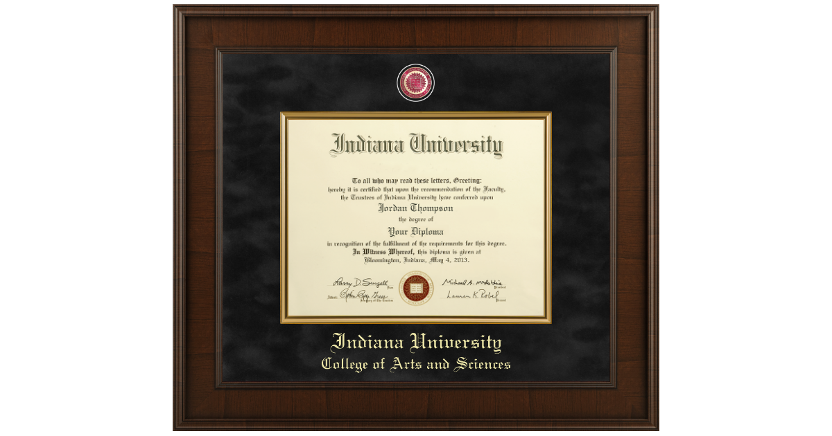 IU College of Arts and Sciences Diploma Frames | Church Hill Classics