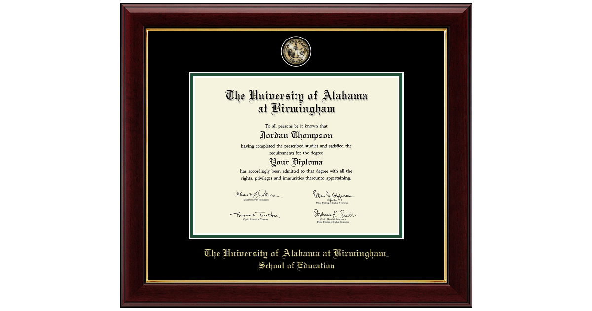 Masterpiece Medallion Diploma Frame in Gallery The University of ...