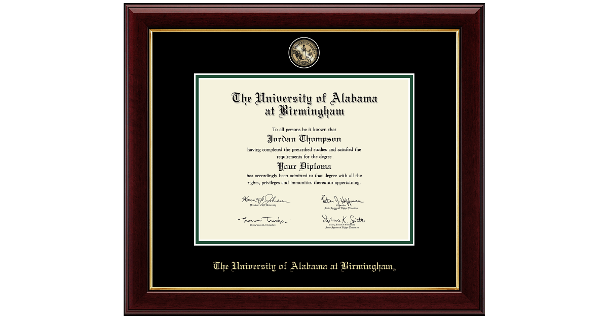Masterpiece Medallion Diploma Frame in Gallery The University of ...