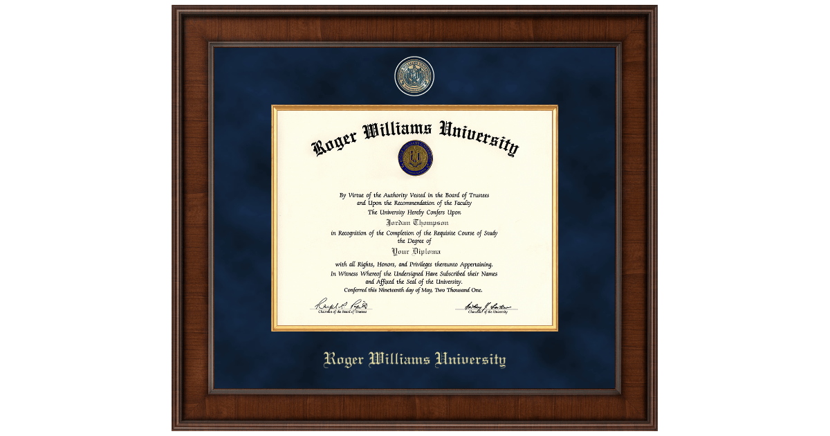 Presidential Masterpiece Diploma Frame in Madison Roger Williams - Item ...