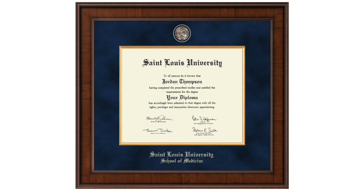 SLU School of Medicine Diploma Frames | Church Hill Classics
