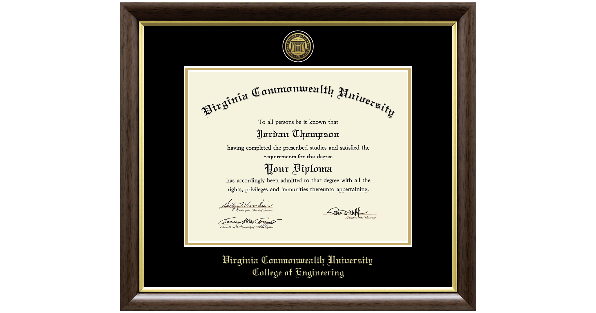 Gold Engraved Medallion Diploma Frame in Hampshire Virginia ...