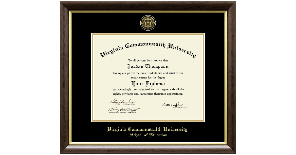 Gold Engraved Medallion Diploma Frame in Hampshire Virginia ...