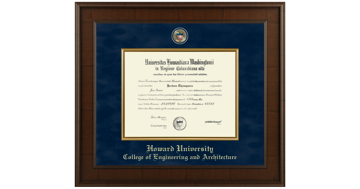 Presidential Masterpiece Diploma Frame in Madison Howard University ...