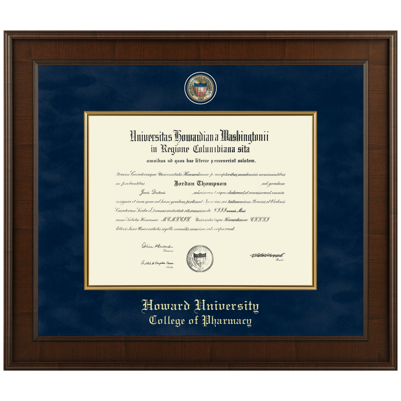 Presidential Masterpiece Diploma Frame in Madison Howard University ...
