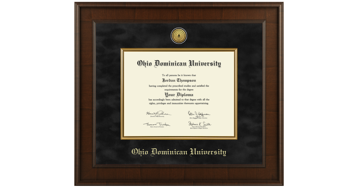 Ohio Dominican University Diploma Frame | Church Hill Classics
