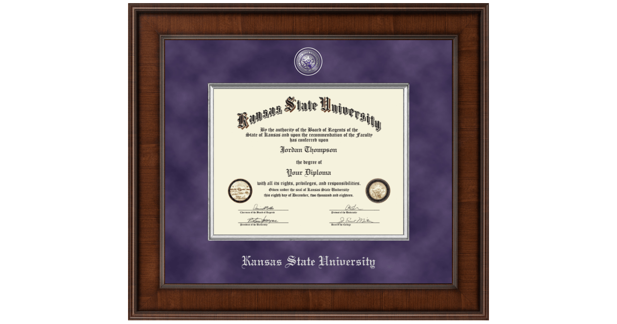 Presidential Masterpiece Diploma Frame in Madison Kansas State ...