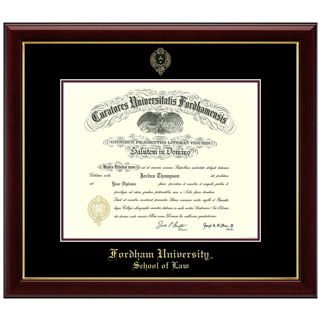 Pre-Spring 2023- Gold Embossed Diploma Frame in Gallery Fordham ...