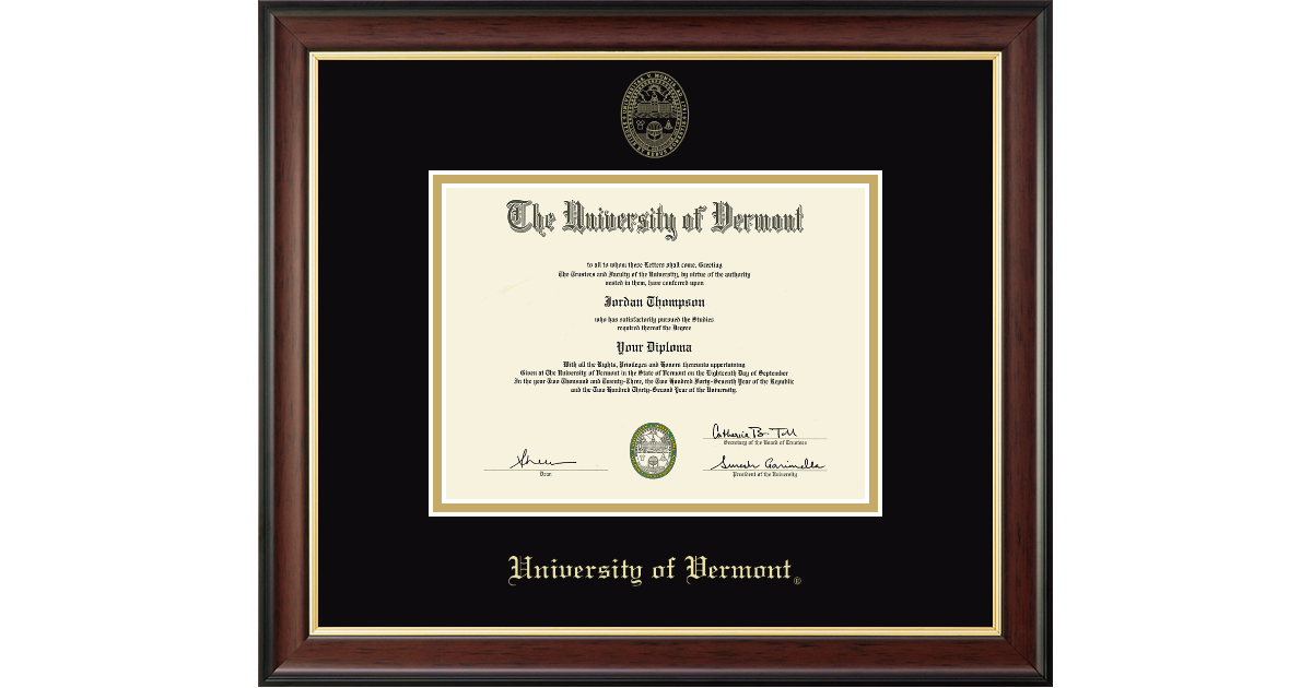 Pre 2004 - Gold Embossed Diploma Frame in Studio Gold The University of ...