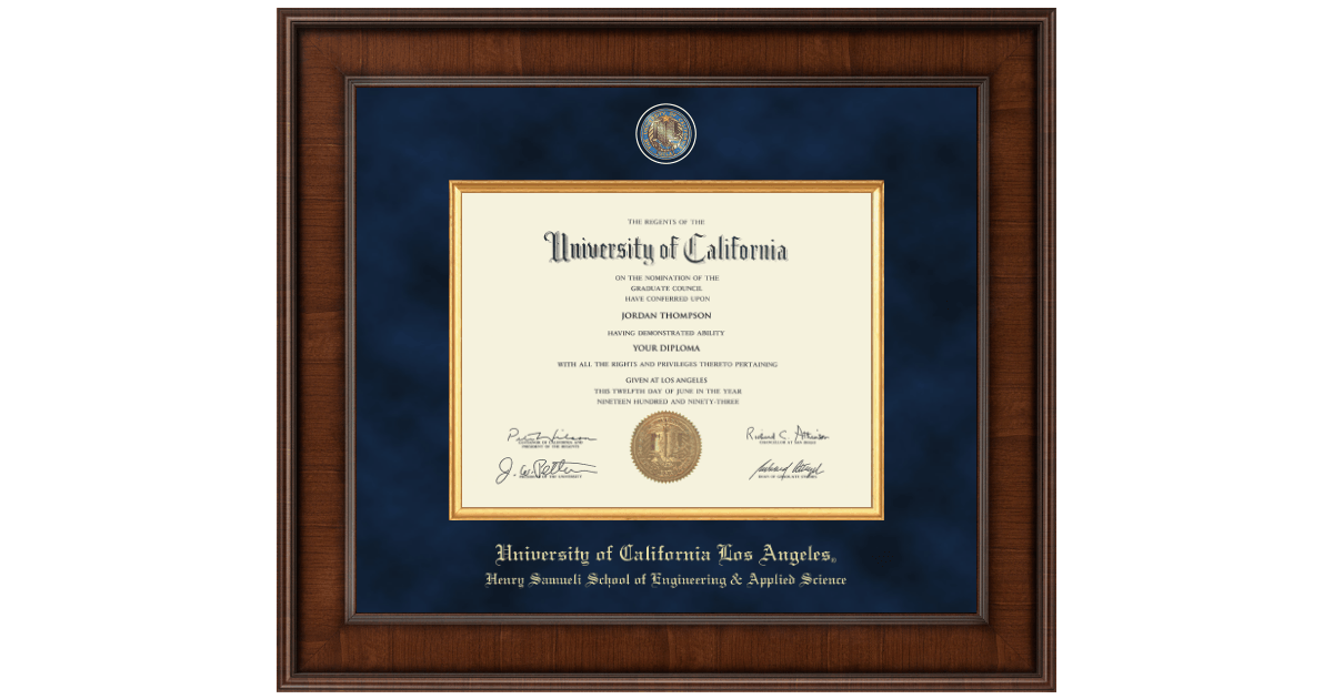 UCLA Samueli School of Engineering & Applied Science Diploma Frames