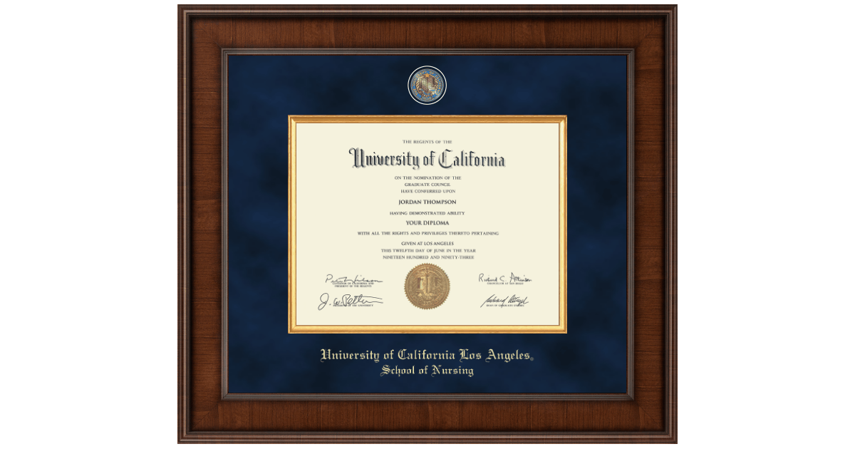 UCLA School of Nursing Diploma Frames | Church Hill Classics