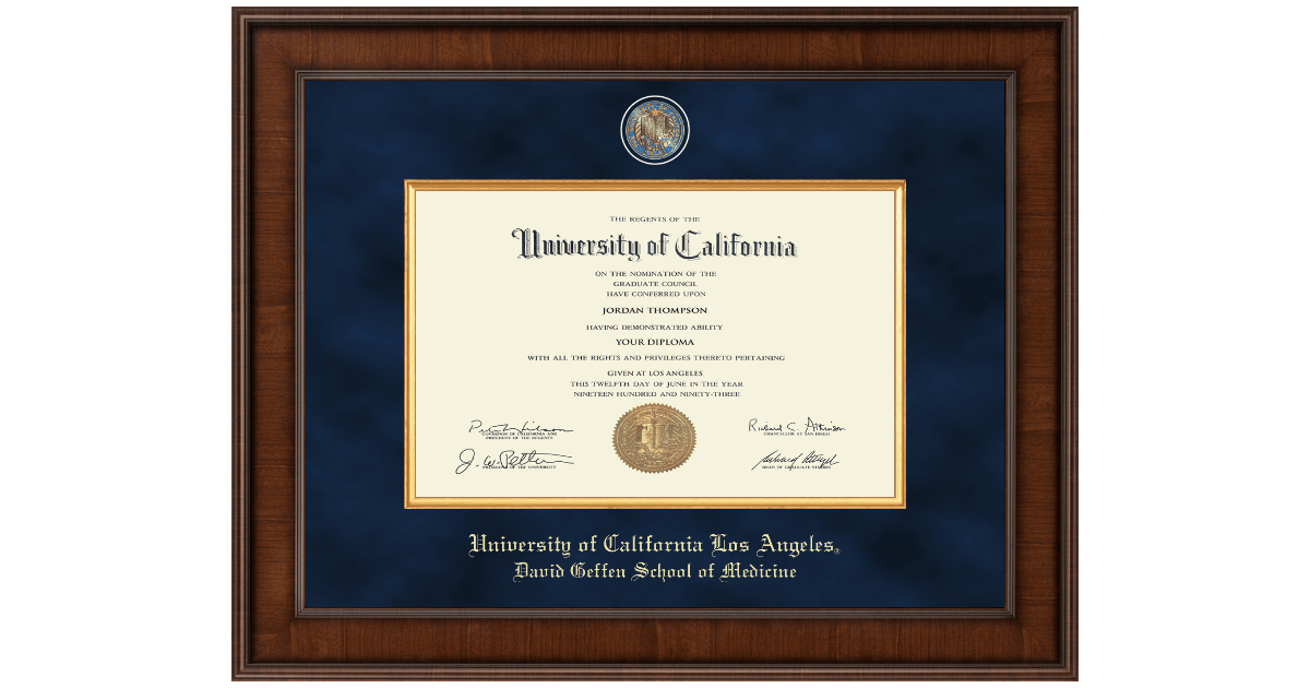 UCLA David Geffen School of Medicine Diploma Frames