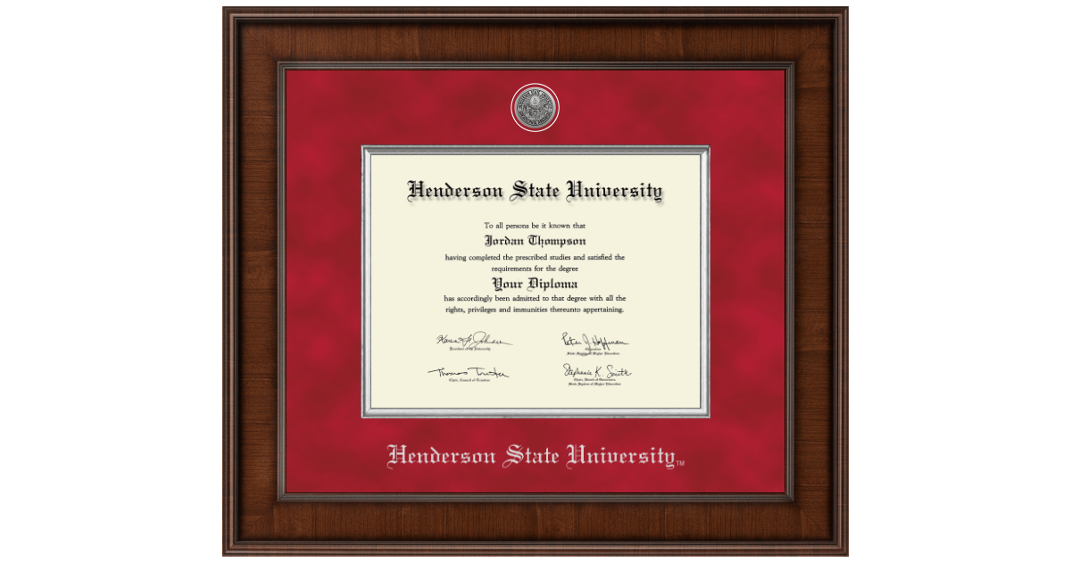 Presidential Silver Engraved Diploma Frame in Madison Henderson State ...