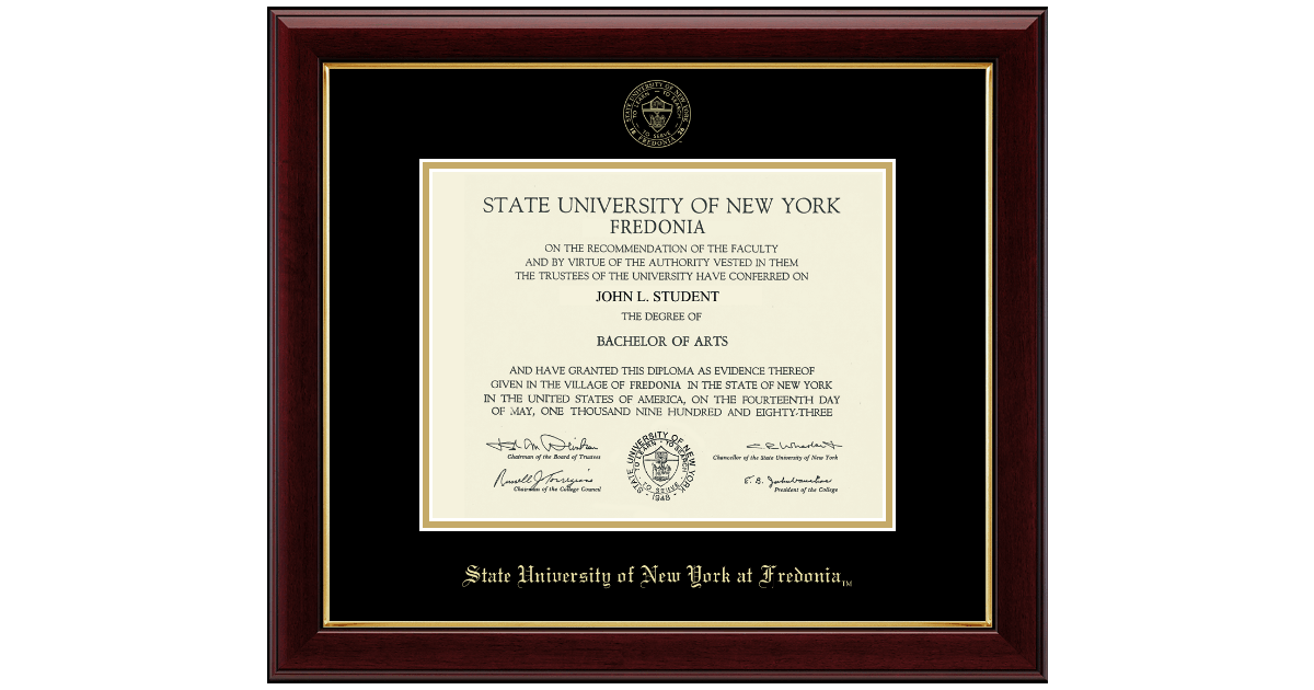 Gold Embossed Diploma Frame in Gallery State University of New York at ...