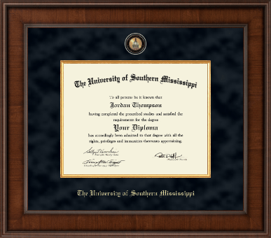 The University of Southern Mississippi Diploma Frame | Church Hill Classics
