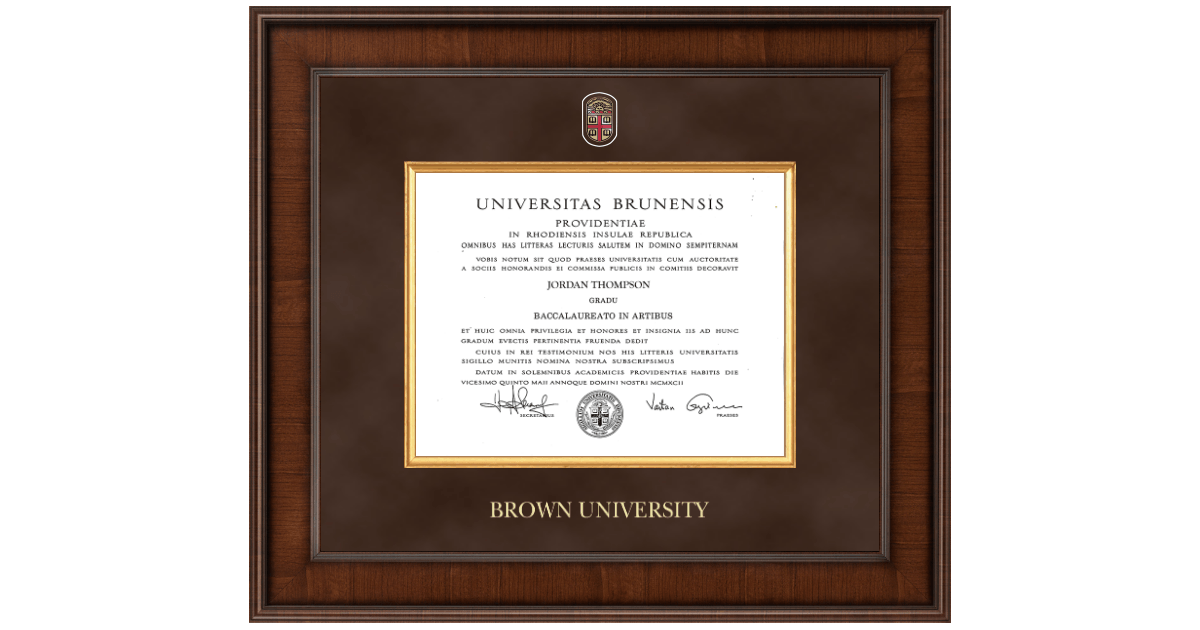 Pre- Sept 2022- Presidential Masterpiece Diploma Frame in Madison Brown ...
