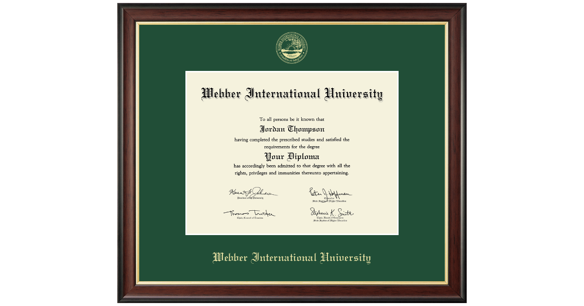 Gold Embossed Diploma Frame in Studio Gold Webber International ...
