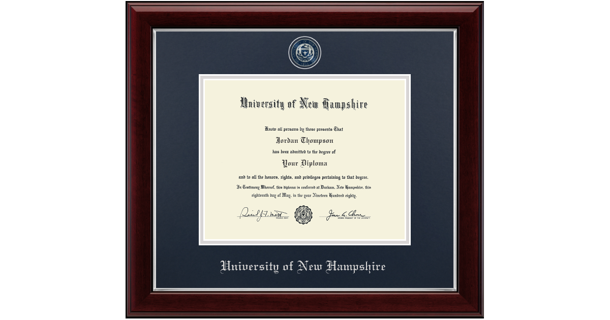 Masterpiece Medallion Diploma Frame in Gallery Silver University of New ...