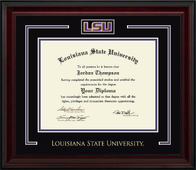 Louisiana State University Diploma Frame | Church Hill Classics