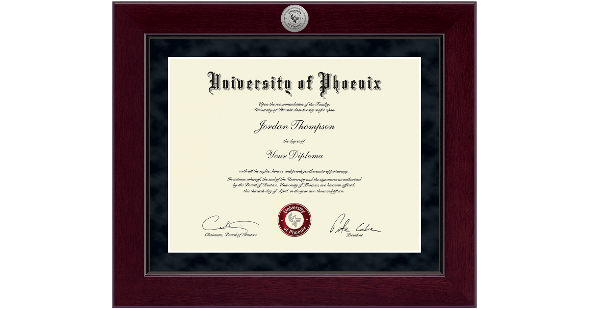 Millennium Silver Engraved Diploma Frame in Cordova University of ...