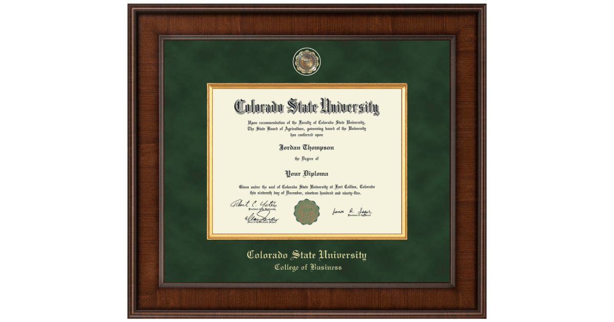 CSU College of Business Diploma Frames | Church Hill Classics