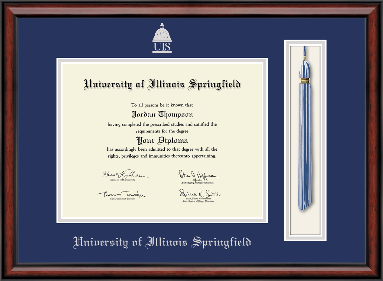 University of Illinois Springfield Tassel Edition Diploma Frame in ...