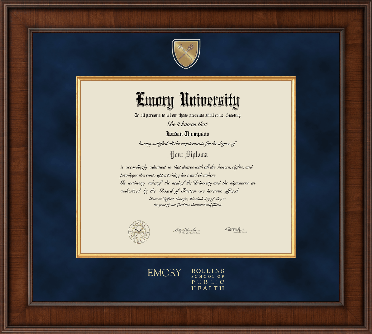 Emory University Presidential Masterpiece Diploma Frame in Madison ...