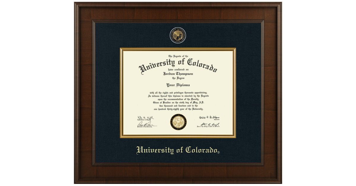 University of Colorado Diploma Frame | Church Hill Classics