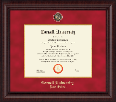 Cornell Law School Diploma Frames | Church Hill Classics