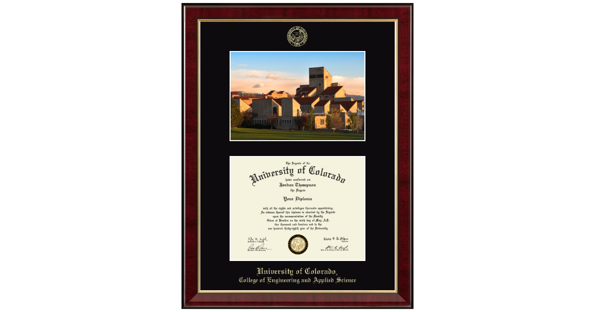 Campus Scene Edition Diploma Frame in Murano University of Colorado ...