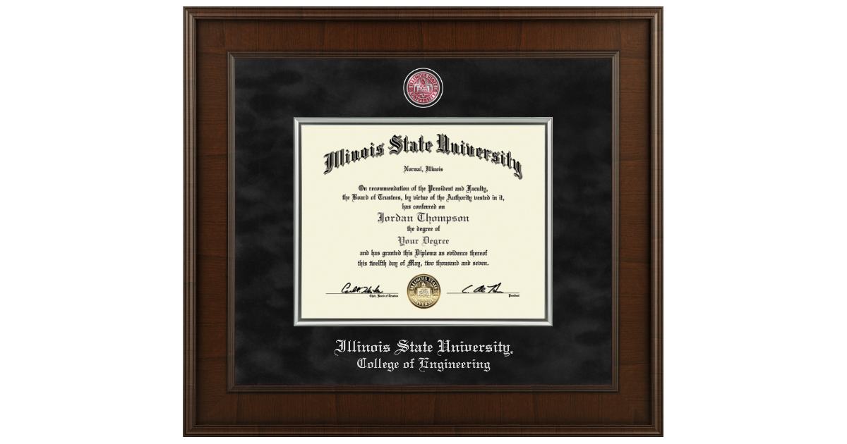 Illinois State College of Engineering Diploma Frames