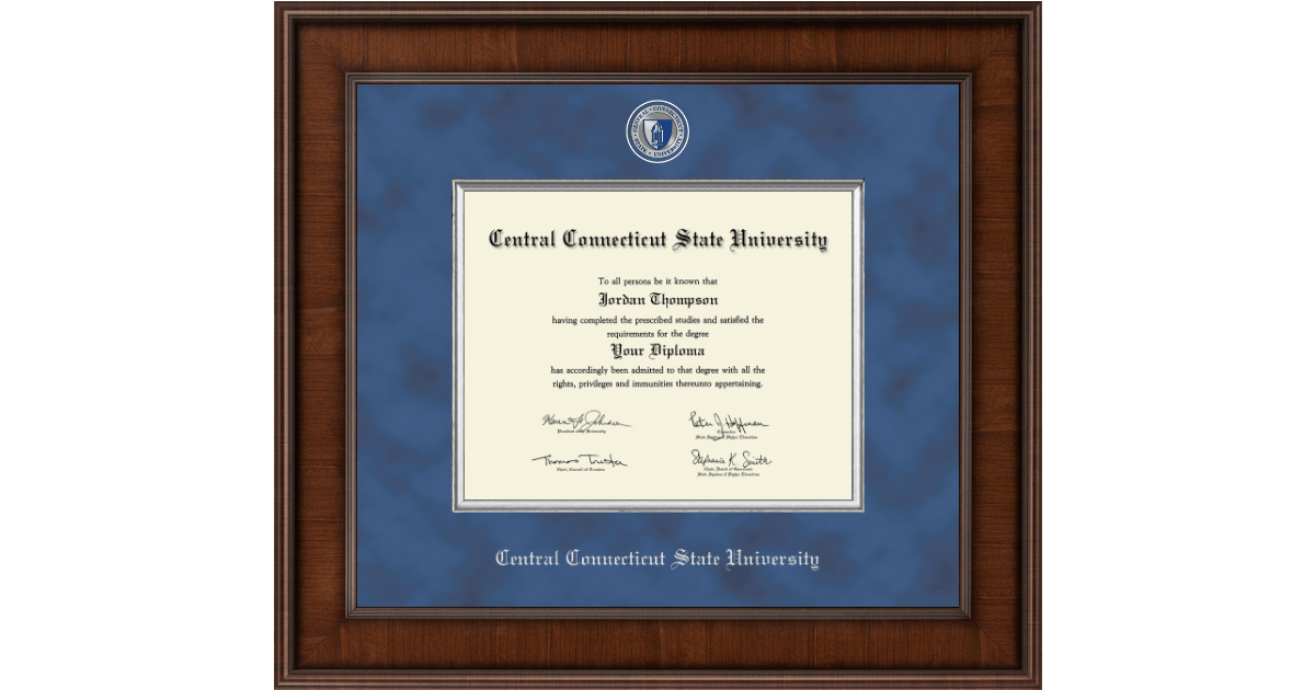 Central Connecticut State University Diploma Frame | Church Hill Classics