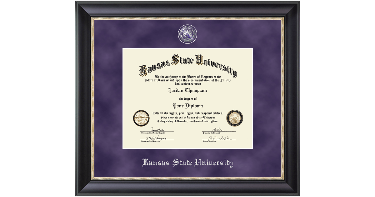 Regal Edition Diploma Frame in Noir Kansas State University - Item ...