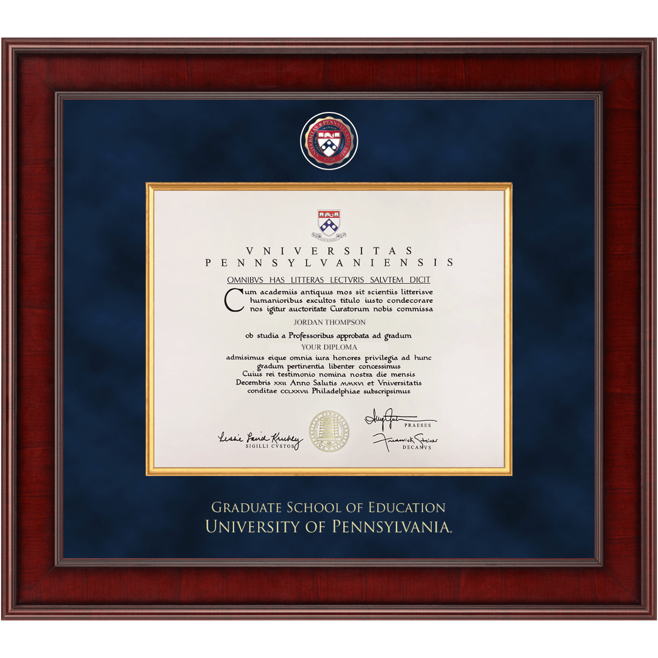 UPenn Graduate School of Education Diploma Frames
