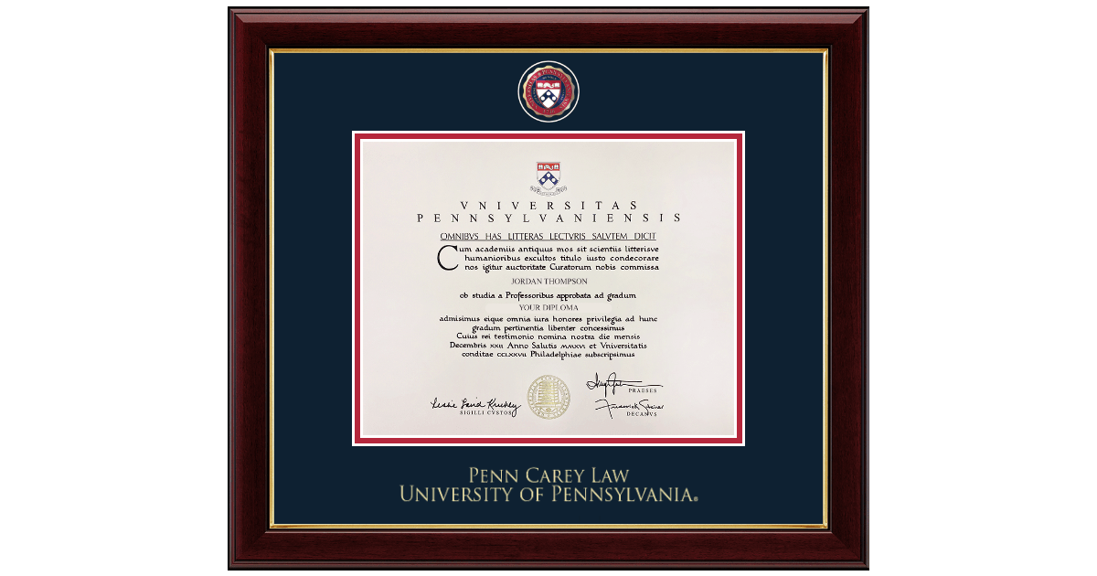 Masterpiece Medallion Diploma Frame in Gallery University of Pennsylvania - Item #258645-UPC ...