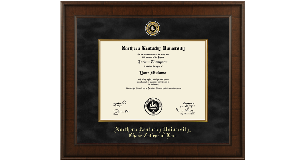 NKU Chase College of Law Diploma Frames | Church Hill Classics