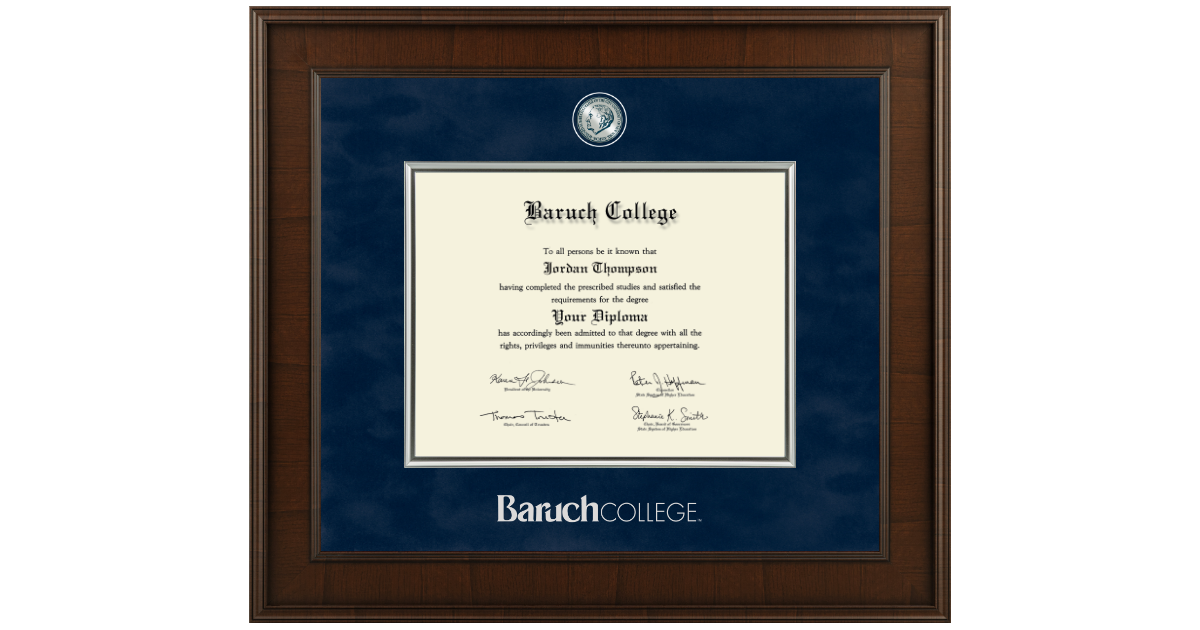 Presidential Masterpiece Diploma Frame in Madison Baruch College - Item ...