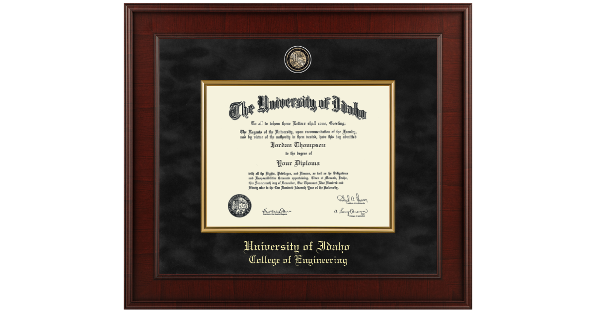UI College of Engineering Diploma Frames | Church Hill Classics