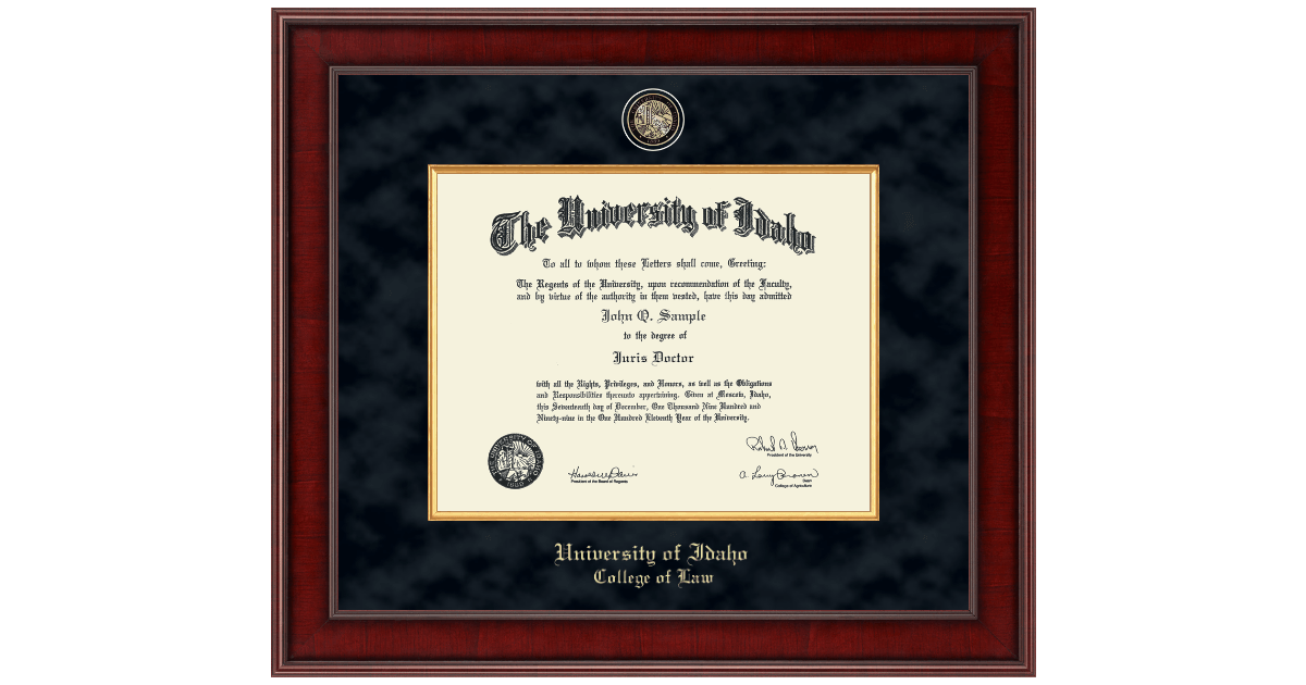 UI College of Law Diploma Frames | Church Hill Classics