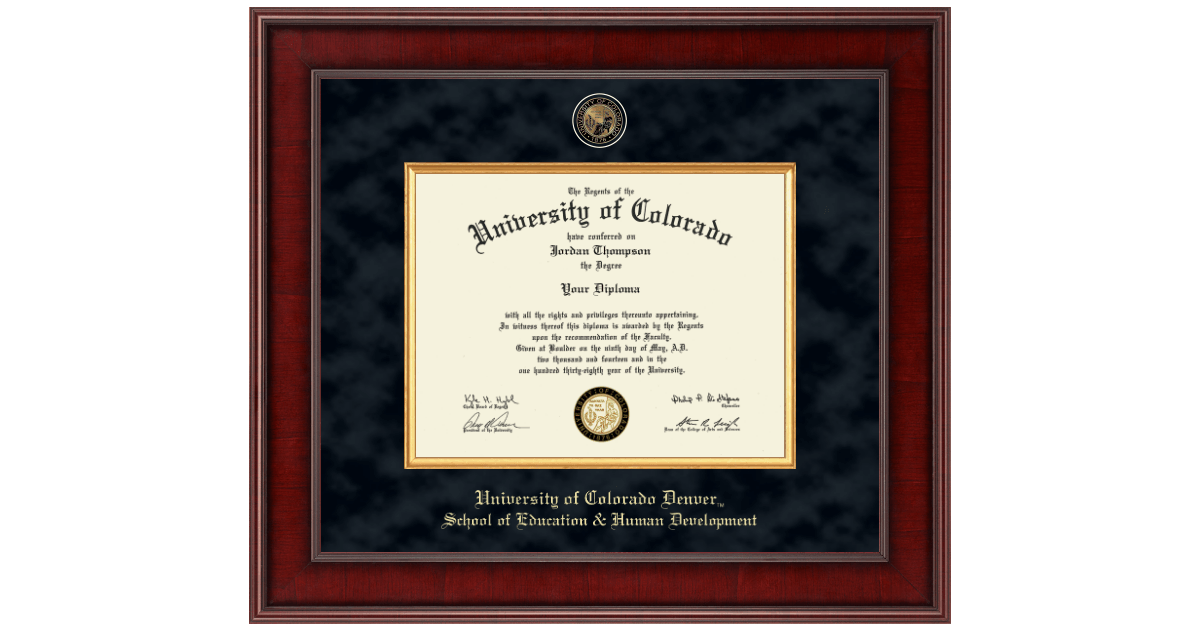 Presidential Masterpiece Diploma Frame in Jefferson University of ...