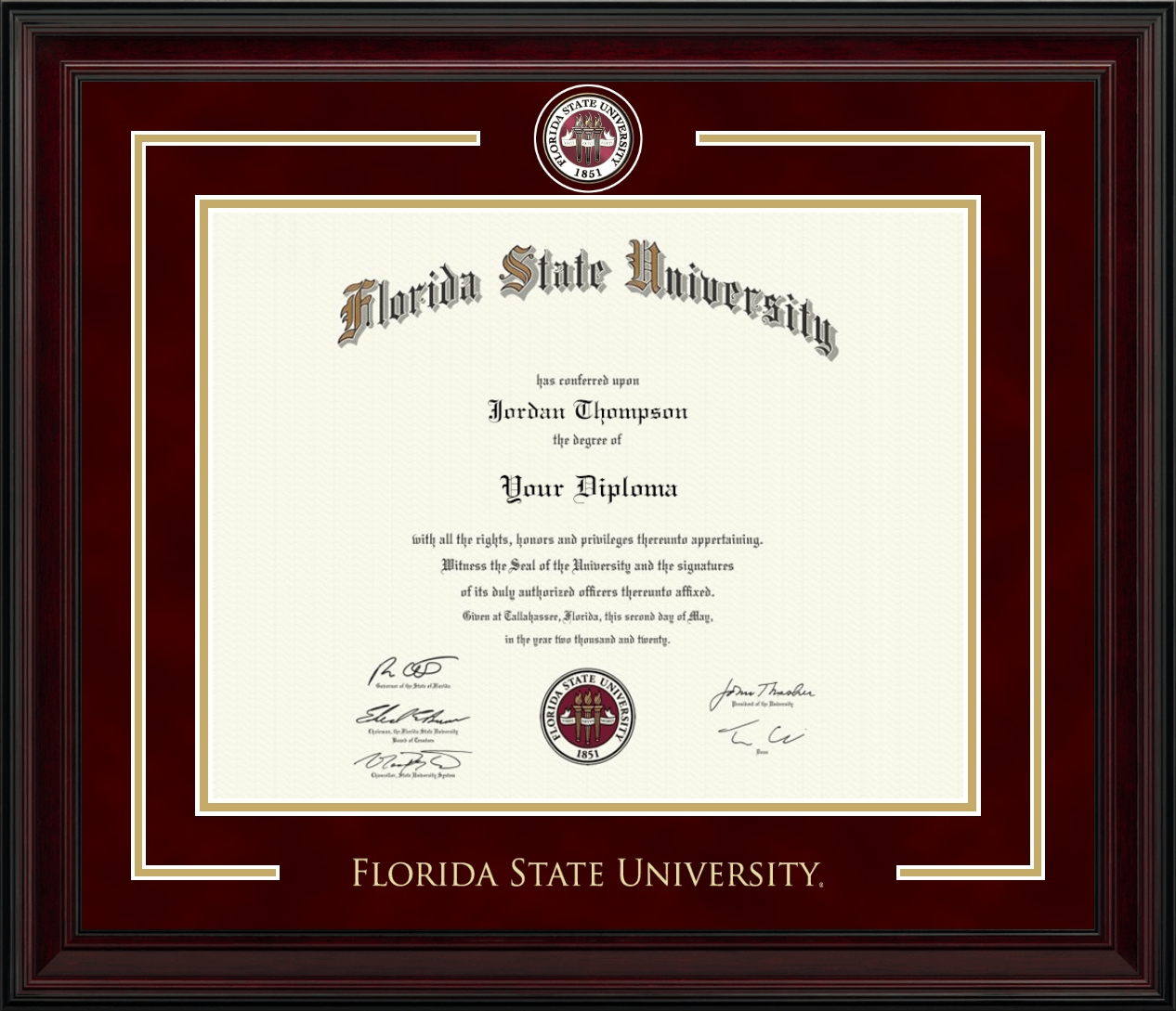 Florida State University Showcase Edition Diploma Frame in Encore ...
