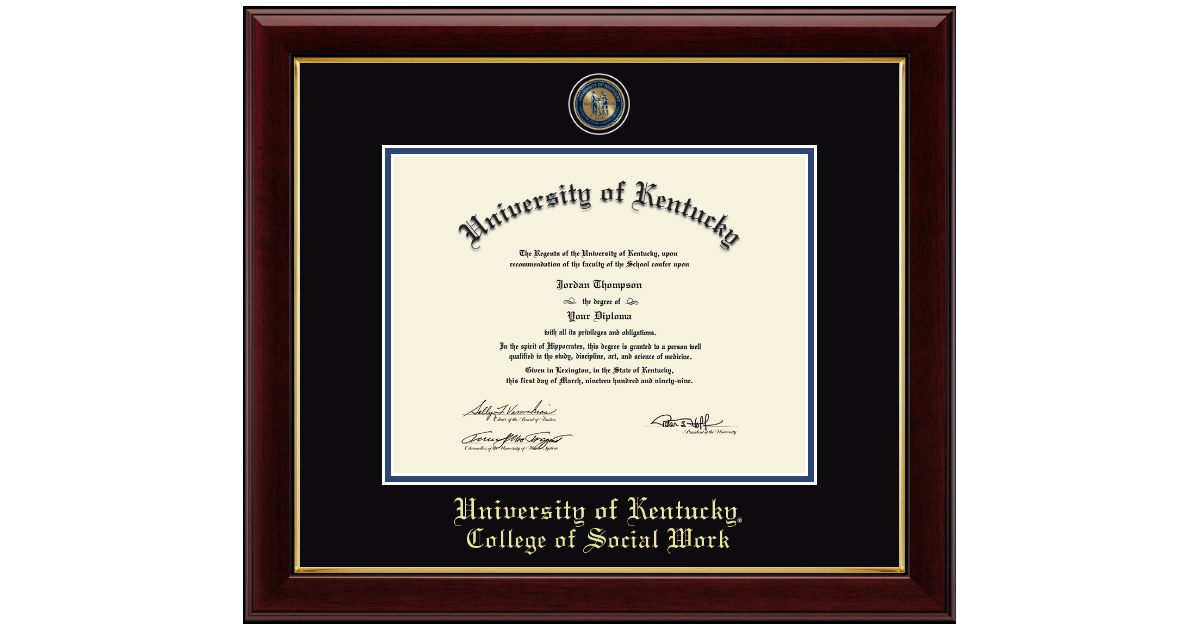 Masterpiece Medallion Diploma Frame in Gallery University of Kentucky - Item #264217-KSW from ...