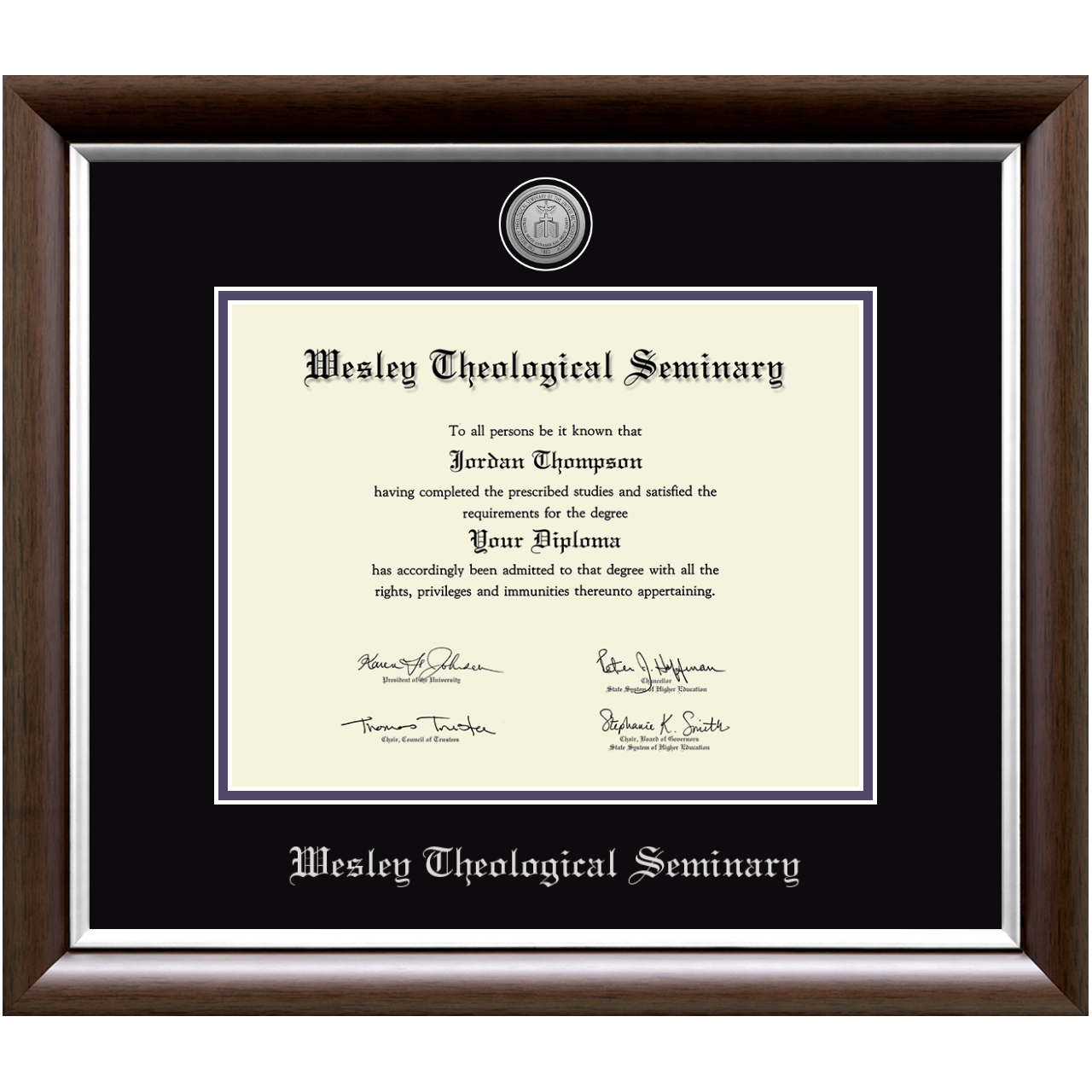 Wesley Theological Seminary Diploma Frame | Custom Frames Online ...