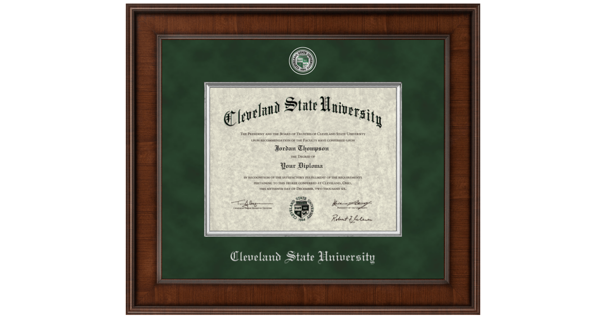 Cleveland State University Diploma Frame | Church Hill Classics