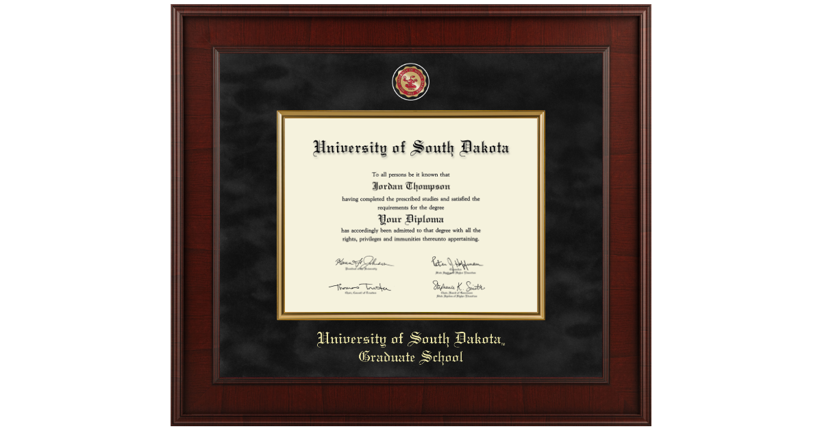 USD Graduate School Diploma Frames | Church Hill Classics