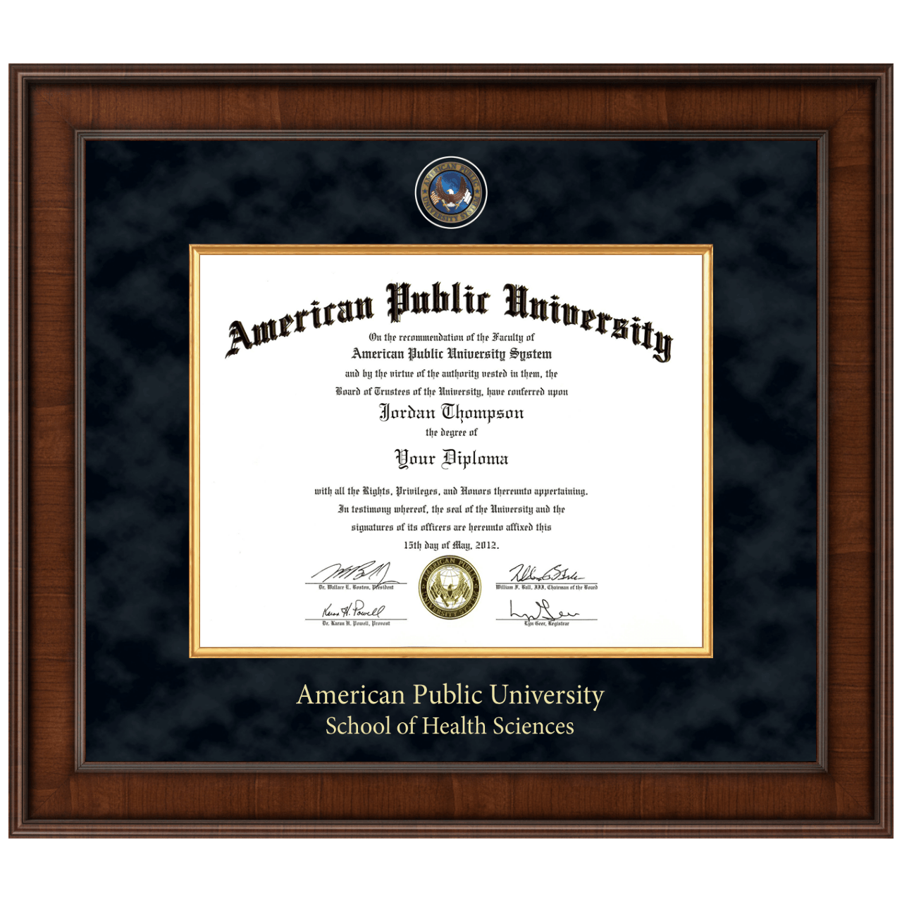 APU School of Health Sciences Diploma Frames | Church Hill Classics
